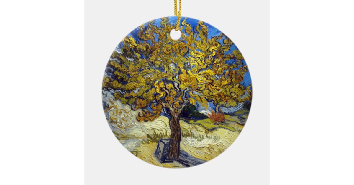Van Gogh Mulberry Tree Masterpiece Art Ceramic Ornament | Zazzle