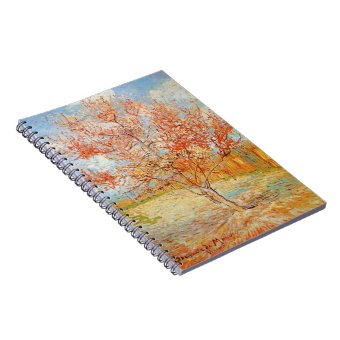 Van Gogh Pink Peach Tree in Blossom Notebook | Zazzle