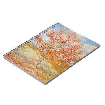 Van Gogh Pink Peach Tree in Blossom Notebook | Zazzle