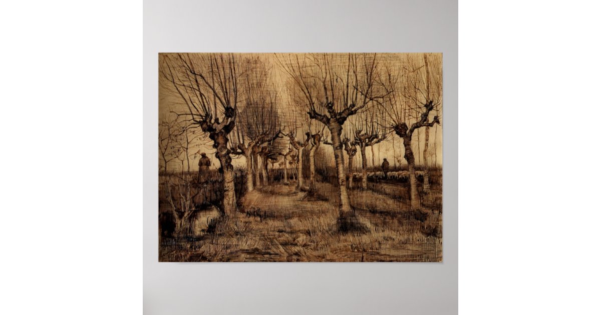 Van Gogh - Pollard Birches Poster | Zazzle