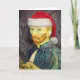 Van Gogh Santa Greeting Card | Zazzle
