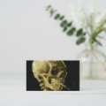 Van Gogh Smoking Skeleton Enclosure Card | Zazzle