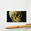 Van Gogh Smoking Skeleton Enclosure Card | Zazzle