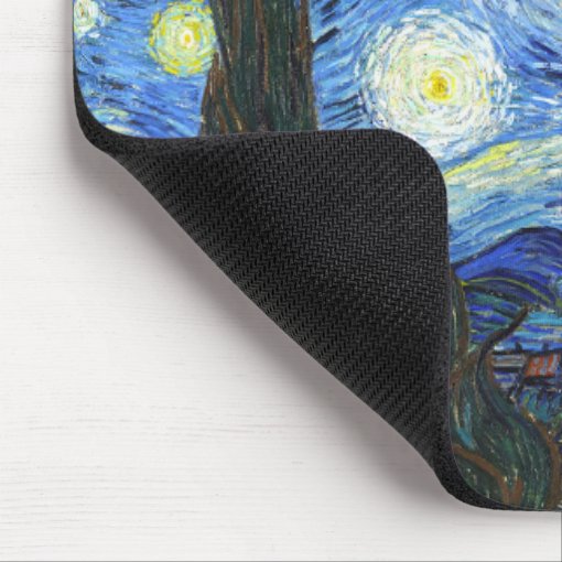 VAN GOGH Starry Night Mouse Pad | Zazzle