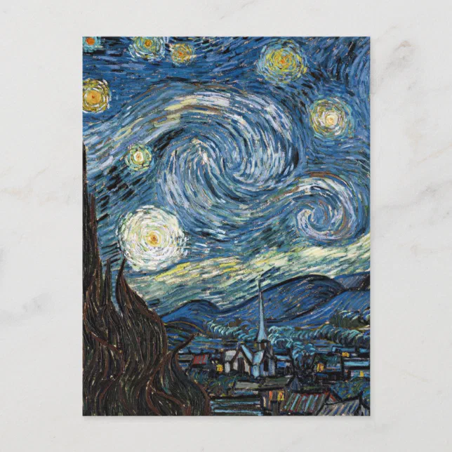 Van Gogh Starry Night Postcard | Zazzle