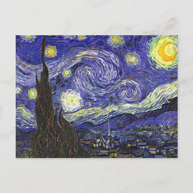 Van Gogh Starry Night Postcard | Zazzle