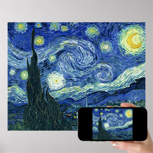 Van Gogh Starry Night Poster | Zazzle
