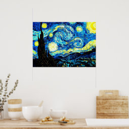 Van Gogh: Starry Night Poster | Zazzle