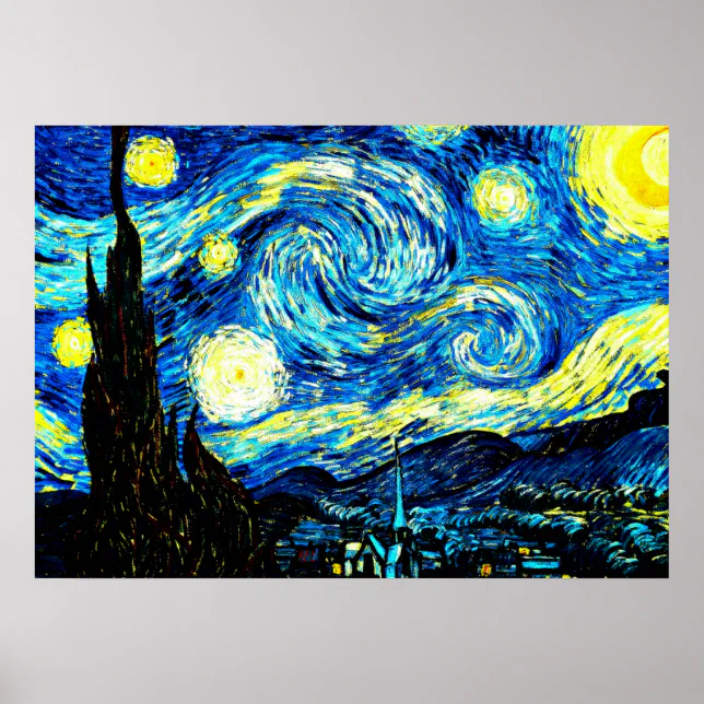 Van Gogh: Starry Night Poster | Zazzle
