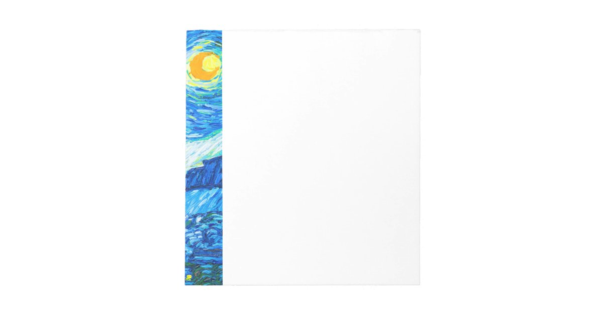 Van Gogh Starry Night Updated Notepad | Zazzle