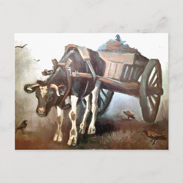 Van Gogh - The Ox Cart Postcard | Zazzle