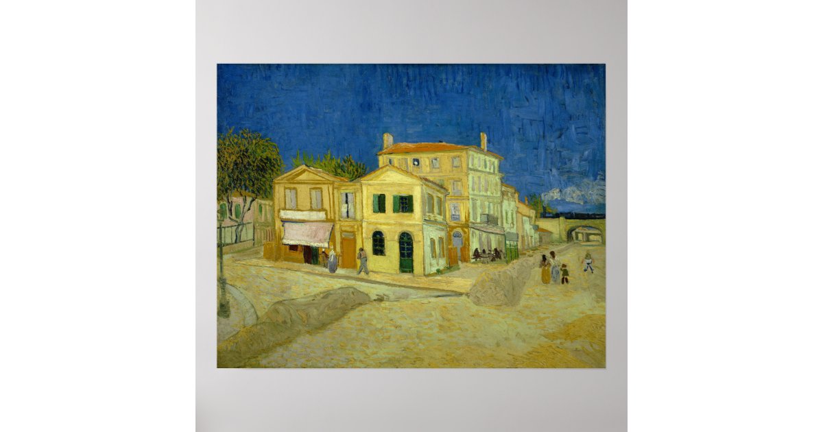Van Gogh - The Yellow House Poster | Zazzle
