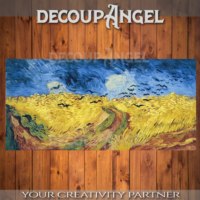 Van Gogh- Wheatfield with Crows Decoupage Tissue Paper | Zazzle