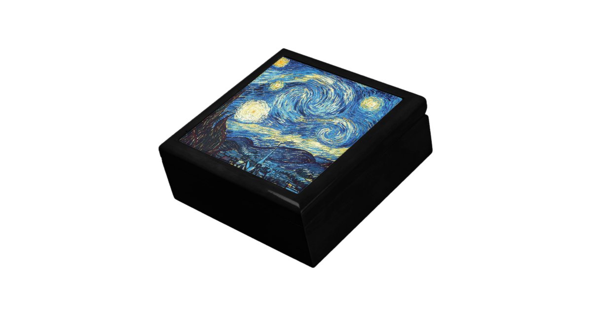 Van Gogh's Famous Painting Starry Night Gift Box | Zazzle