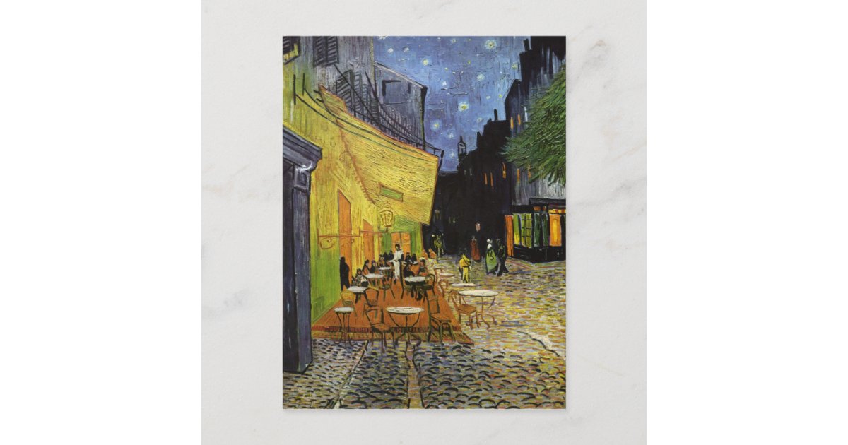 Van Gogh's Night Cafe Postcard | Zazzle