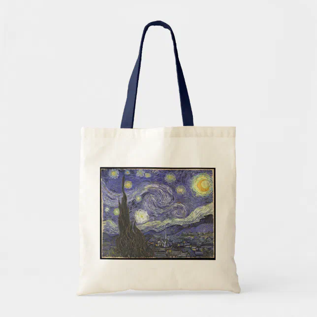 Van Gogh's Starry Night Classic Painting Tote Bag | Zazzle