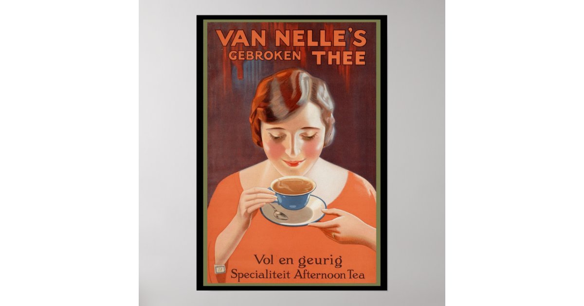 Van Nelle's Tea Advertising Poster | Zazzle
