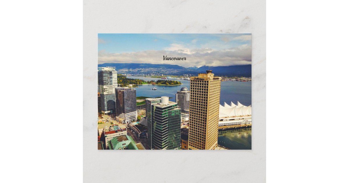 Vancouver, BC Cityscape Postcard | Zazzle