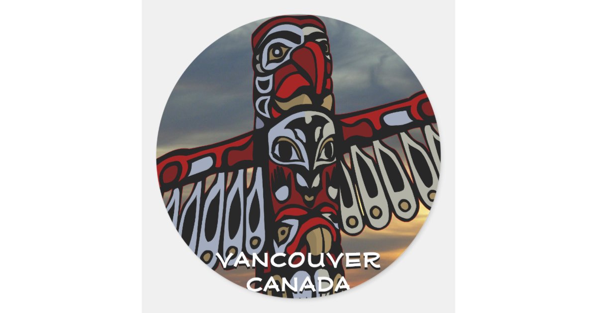 Vancouver Canada Stickers Vancouver Landmark Art | Zazzle