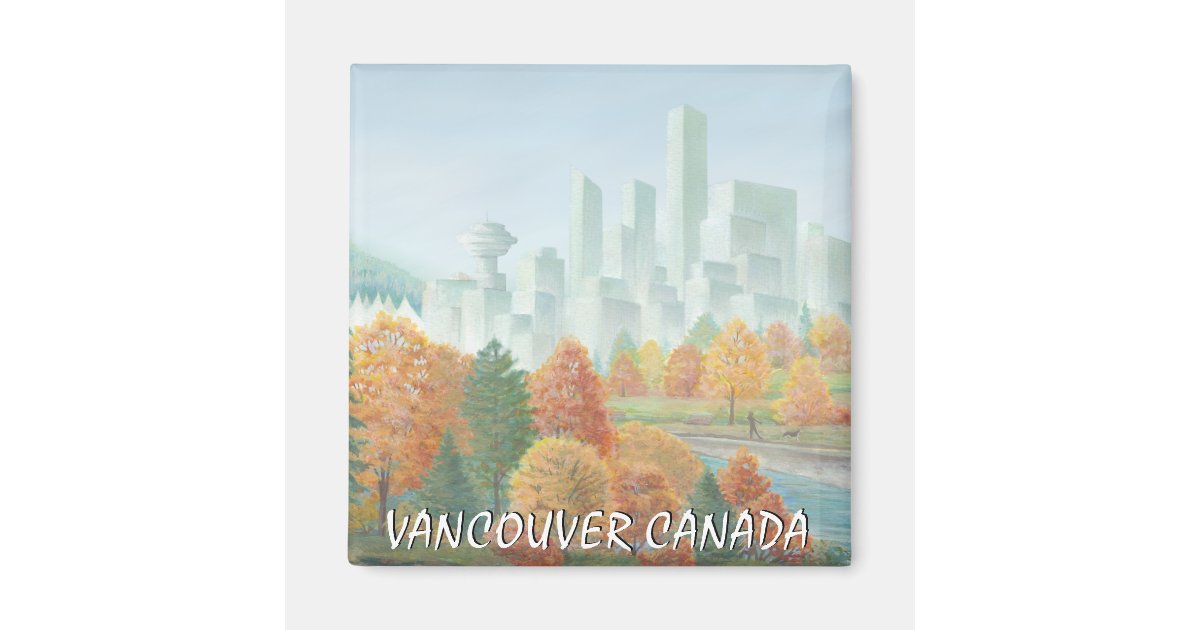 Vancouver Magnet Souvenir Vancouver Landmark Gifts | Zazzle
