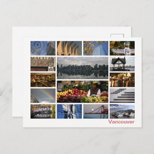 Vancouver multi-image postcard | Zazzle