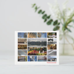 Vancouver multi-image postcard | Zazzle
