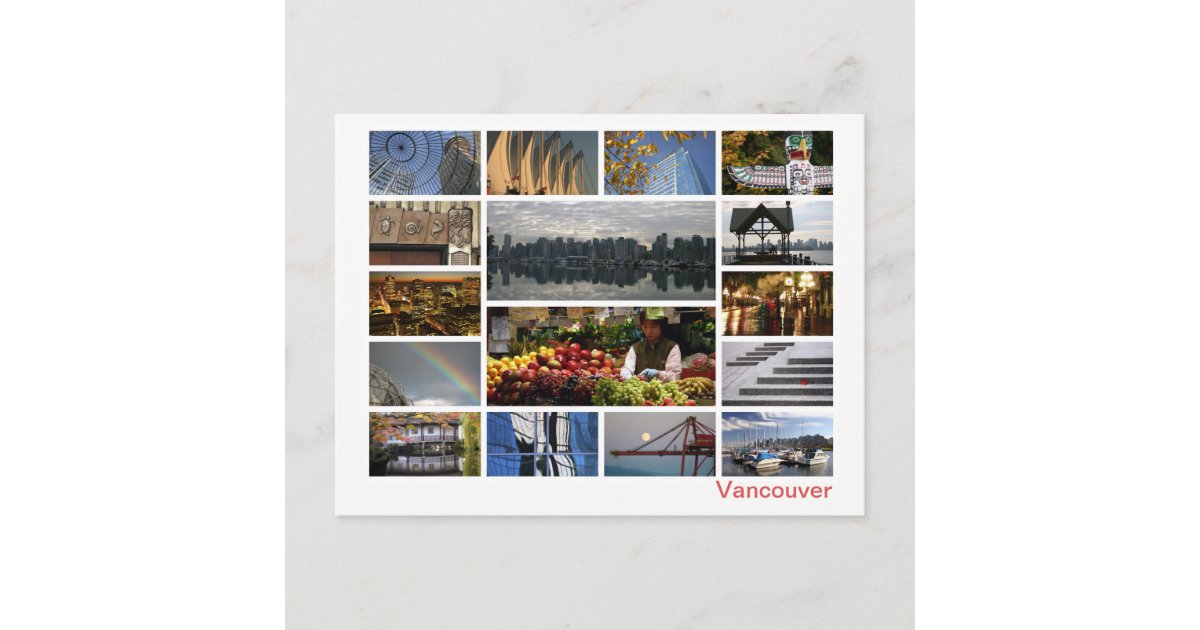 Vancouver multi-image postcard | Zazzle