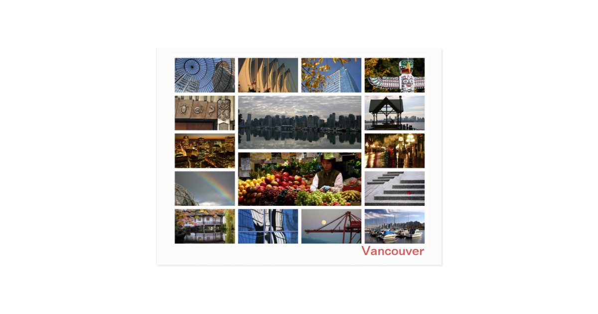 Vancouver multi-image postcard | Zazzle.com