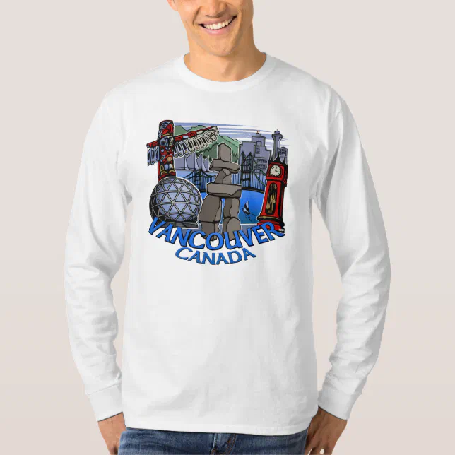 Vancouver Souvenir Long Sleeve Shirt Canada Tee | Zazzle