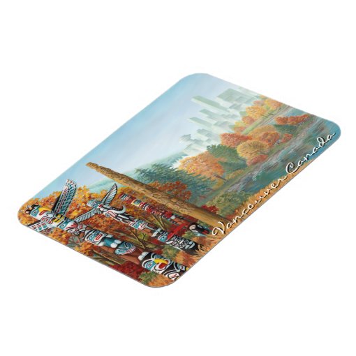 Vancouver Souvenir Magnet Totem Pole Landmark Gift | Zazzle