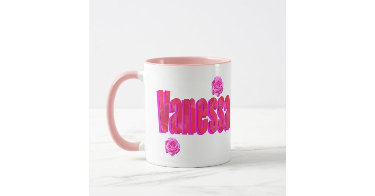 Vanessa Name Logo, Mug | Zazzle