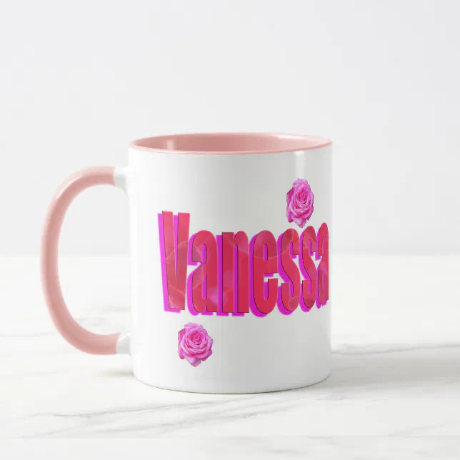 Vanessa Name Logo, Mug | Zazzle
