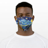 Vangogh Starry Night remix Adult Cloth Face Mask | Zazzle