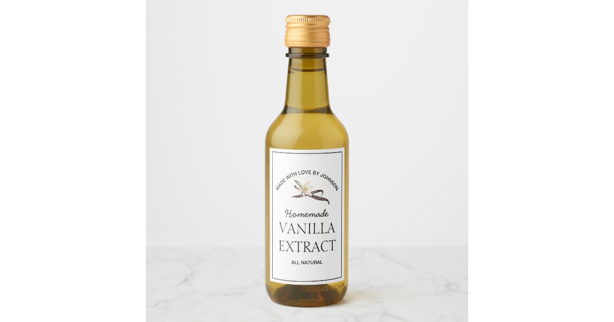 Vanilla Extract Label | Zazzle