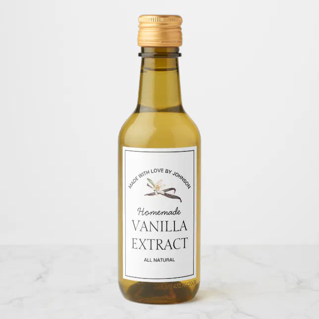 Vanilla Extract Label | Zazzle