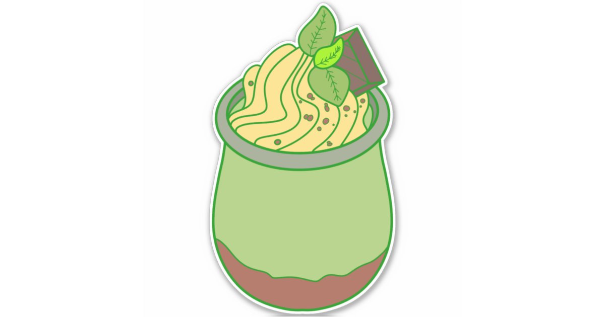 Vanilla Ice Cream Sticker | Zazzle