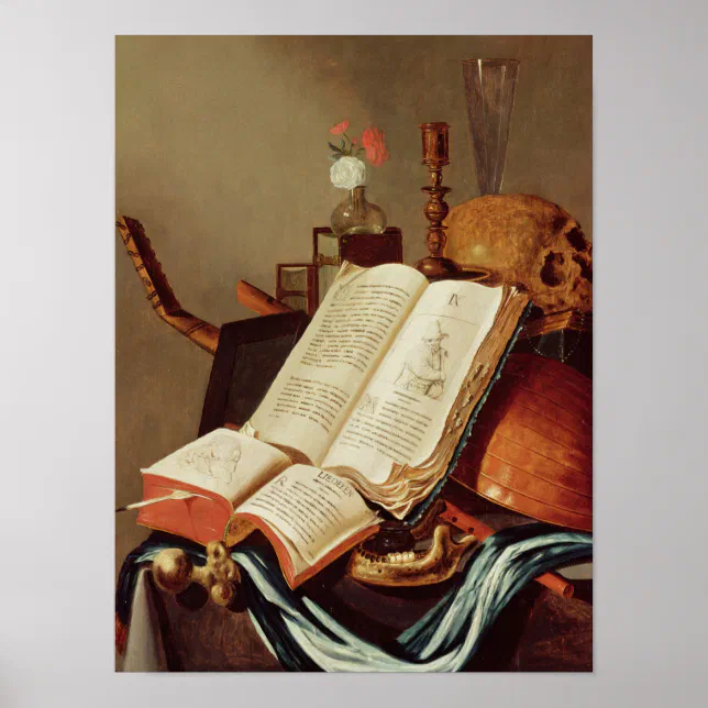 Vanitas Still Life Poster | Zazzle