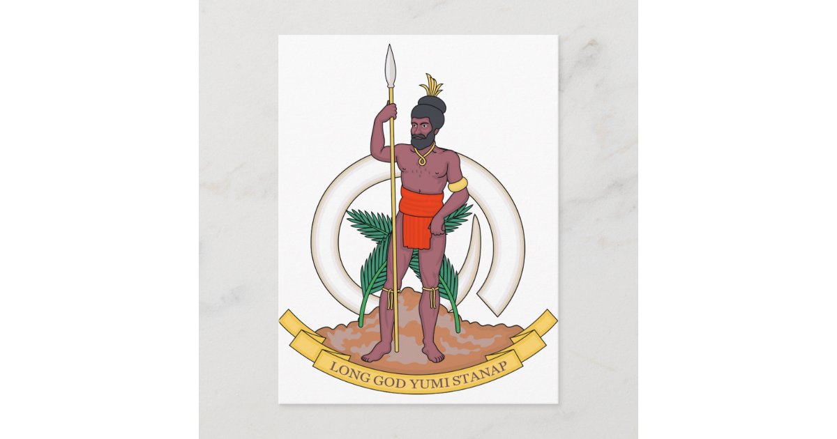 Vanuatu Coat of Arms Postcard | Zazzle