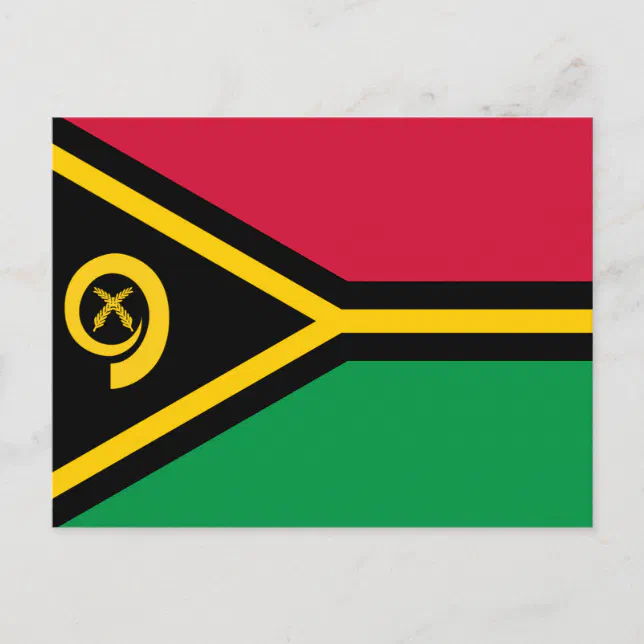 Vanuatu Flag Postcard | Zazzle