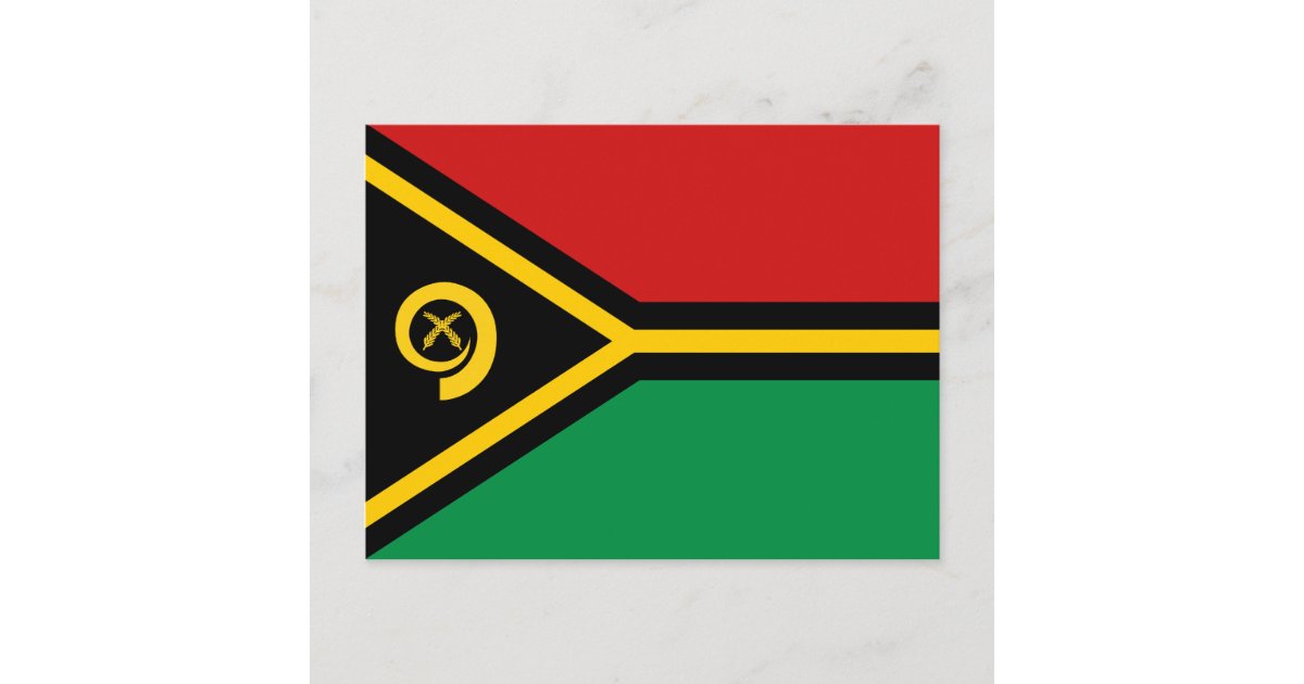 Vanuatu Flag Postcard | Zazzle