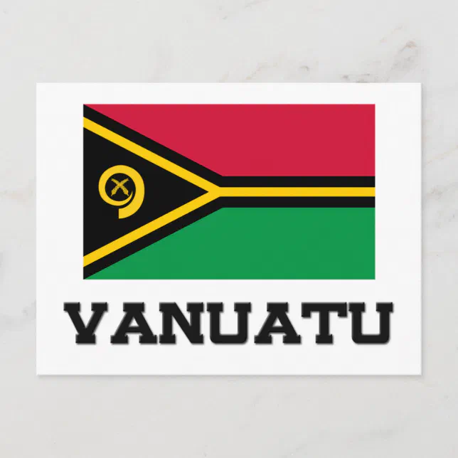 Vanuatu Flag Postcard | Zazzle