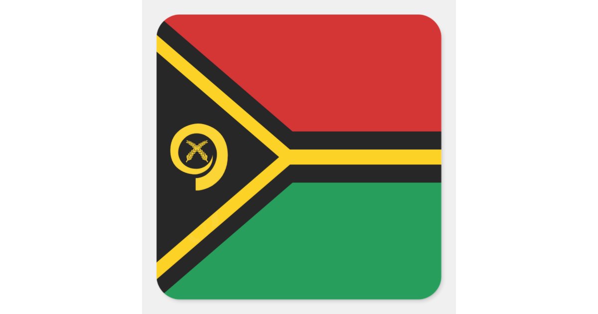 Vanuatu Flag Sticker | Zazzle