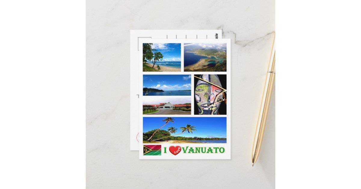 Vanuatu - I Love - Postcard | Zazzle