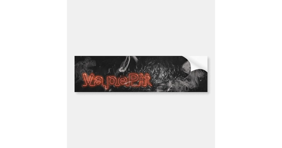 Vape Pit - Banner - Bumper stickers | Zazzle
