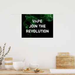 Vape Revolution Green Smoke Premium Poster Print | Zazzle