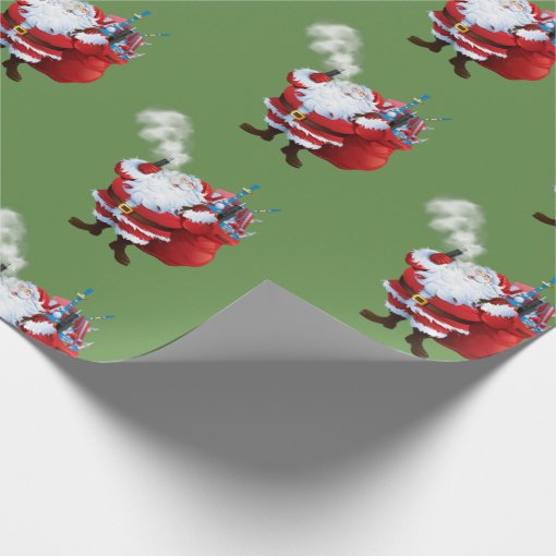 VAPE | Vaping Santa Merry Christmas Wrapping Paper | Zazzle