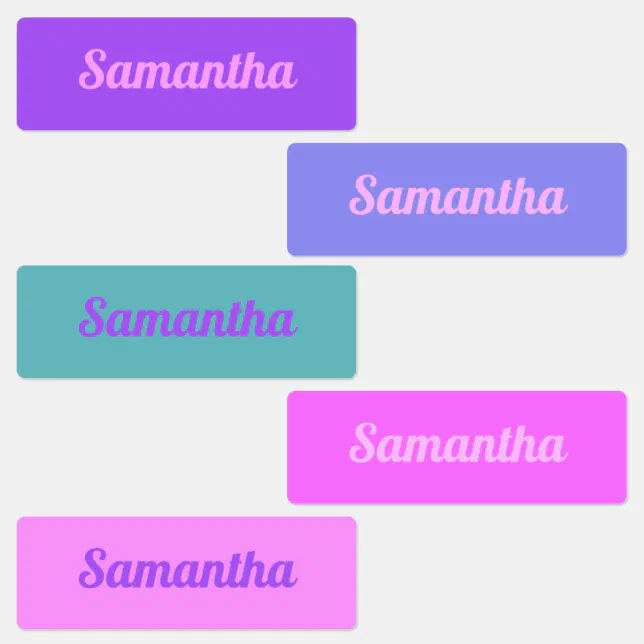 Vaporwave Aesthetic Color Palette Name Labels | Zazzle