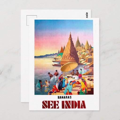 Varanasi, India, Ganges river Postcard | Zazzle