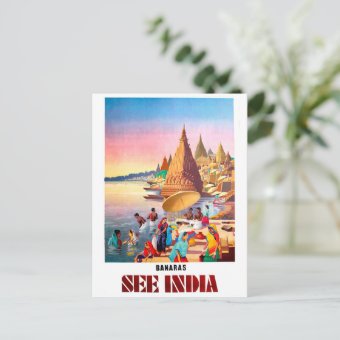 Varanasi, India, Ganges river Postcard | Zazzle