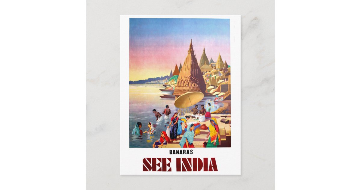 Varanasi, India, Ganges river Postcard | Zazzle